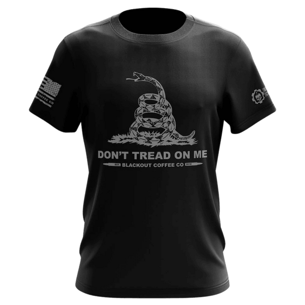 Don t Tread On Me Black T Shirt Blackout Coffee Co